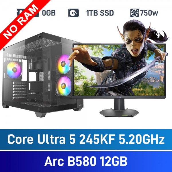 Intel Core Ultra 5 245KF / Intel Arc B580 / No RAM (DDR5) / 1TB NVMe ...