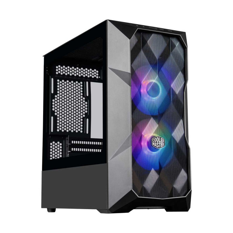Cooler Master MasterBox TD300 MESH ARGB Tempered Glass Mini Tower Micro ...