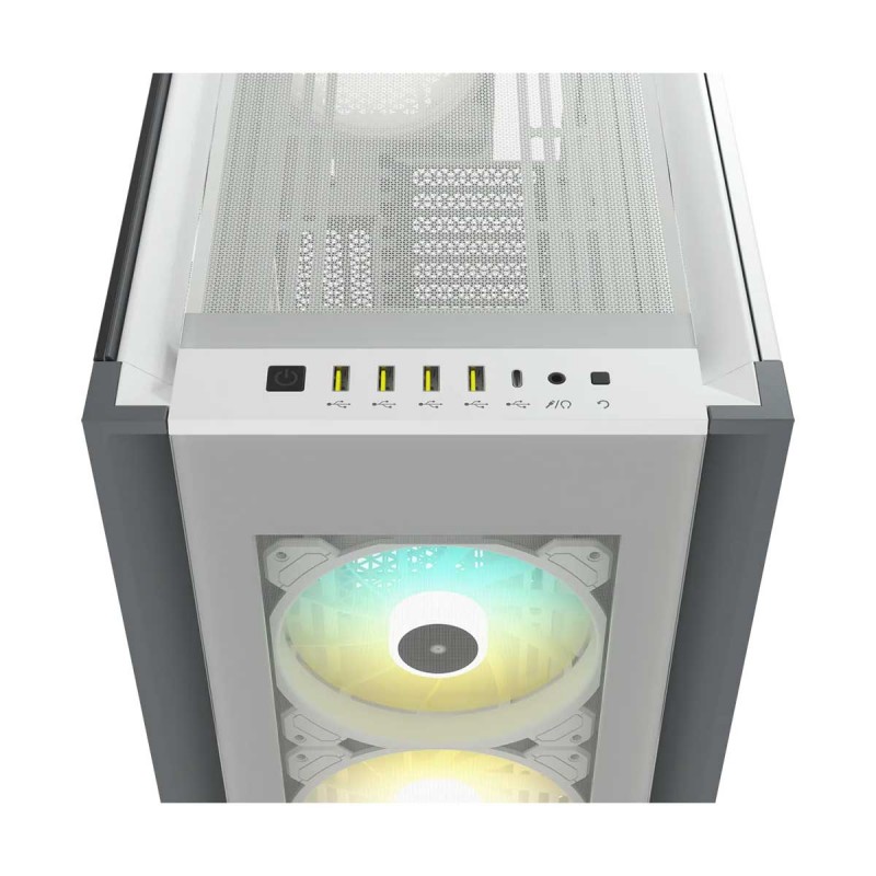 Corsair iCUE 7000X RGB Tempered Glass Full Tower E-ATX Case — White