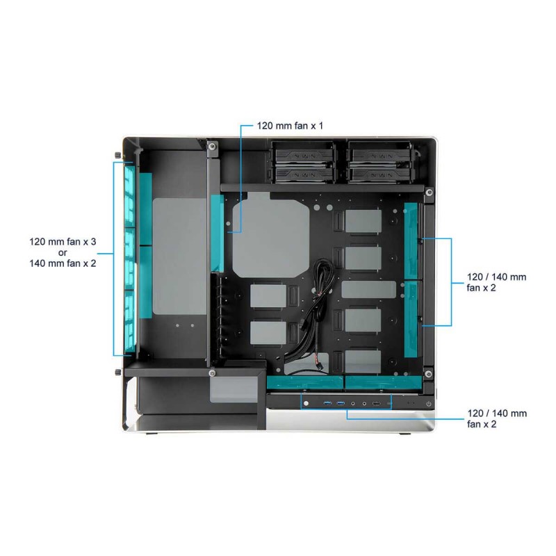 InWin 909 Full Tower ATX Case — Silver