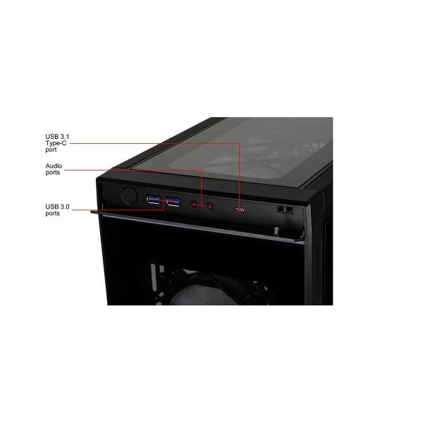 Lian Li Alpha 550 RGB Mid Tower ATX Case — Black