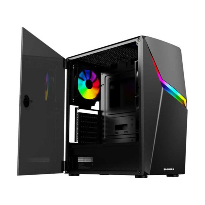 Raidmax F03 ARGB Tempered Glass Mid Tower ATX Case — Black — Best Deals ...