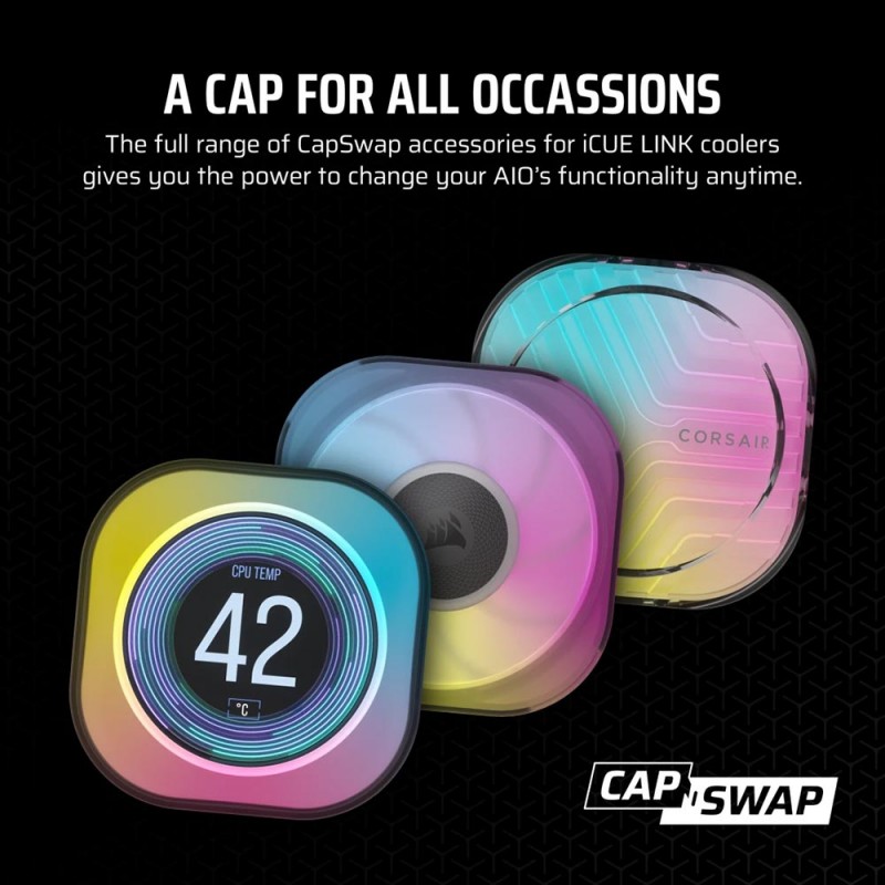 Corsair iCUE LINK VRM Fan CapSwap Module for iCUE LINK AIO Coolers ...
