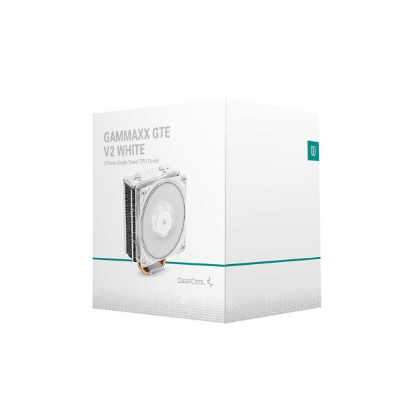 DEEPCOOL GAMMAXX GTE V2 WHITE RGB CPU Heatsink and Fan, 120mm — White ...
