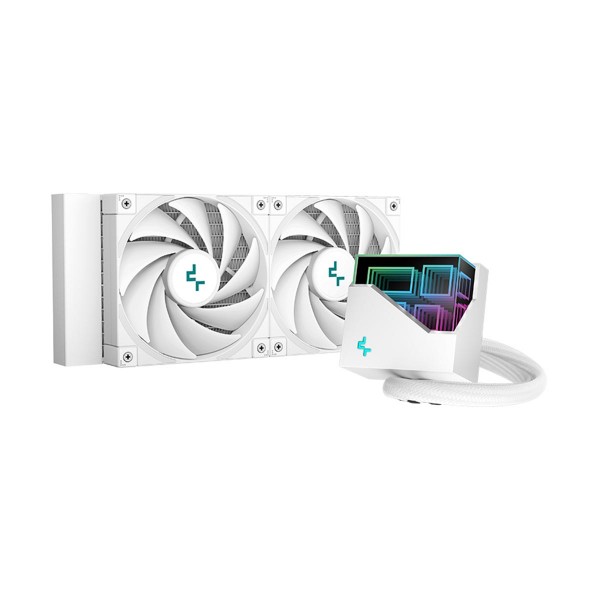 DEEPCOOL LT520 WH ARGB AIO Liquid Cooler with Infinity Mirror ...
