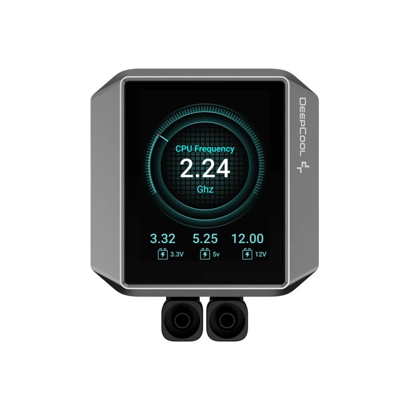 DEEPCOOL MYSTIQUE 360 AIO Liquid Cooler with LCD Display, 360mm — Black ...