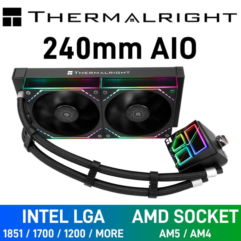 Thermalright FROZEN INFINITY 240 ARGB AIO Liquid Cooler with Infinity ...
