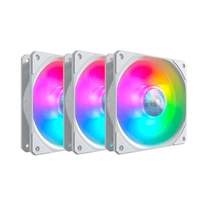 Cooler Master SICKLEFLOW 120 ARGB WHITE EDITION High Airflow ARGB Fan ...