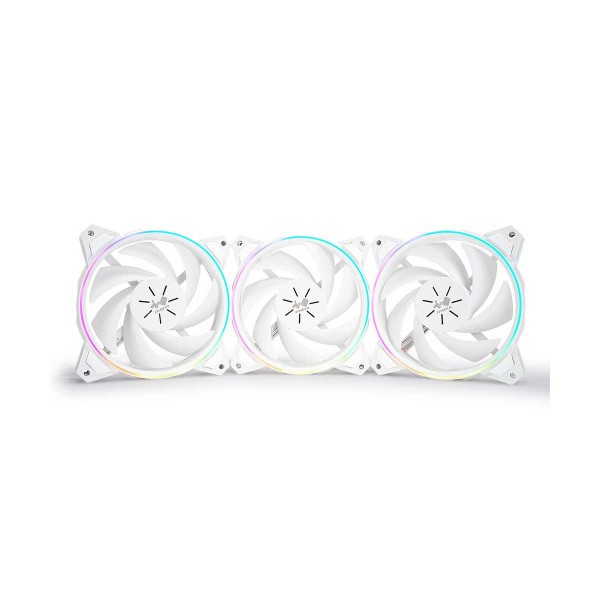 InWin Sirius PURE ASP120, 3 Pack with Controller, White, ARGB 120mm Fan