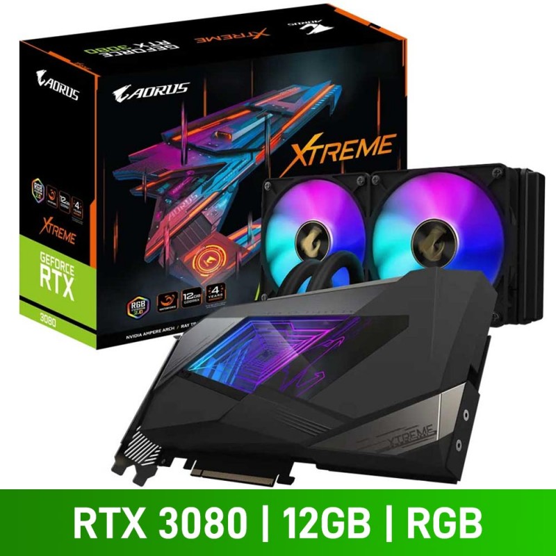 Gigabyte AORUS GeForce RTX 3080 XTREME WATERFORCE 12G Graphics Card, 12GB — Best Deals at ...