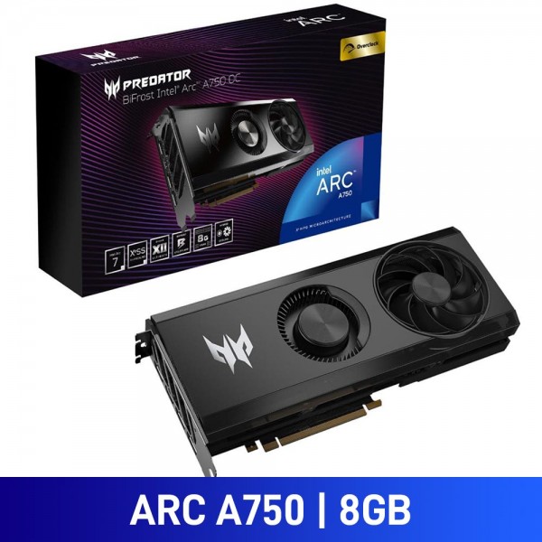 Acer PREDATOR BIFROST ARC 7 A750 OC Graphics Card, 8GB — Best Deals at ...