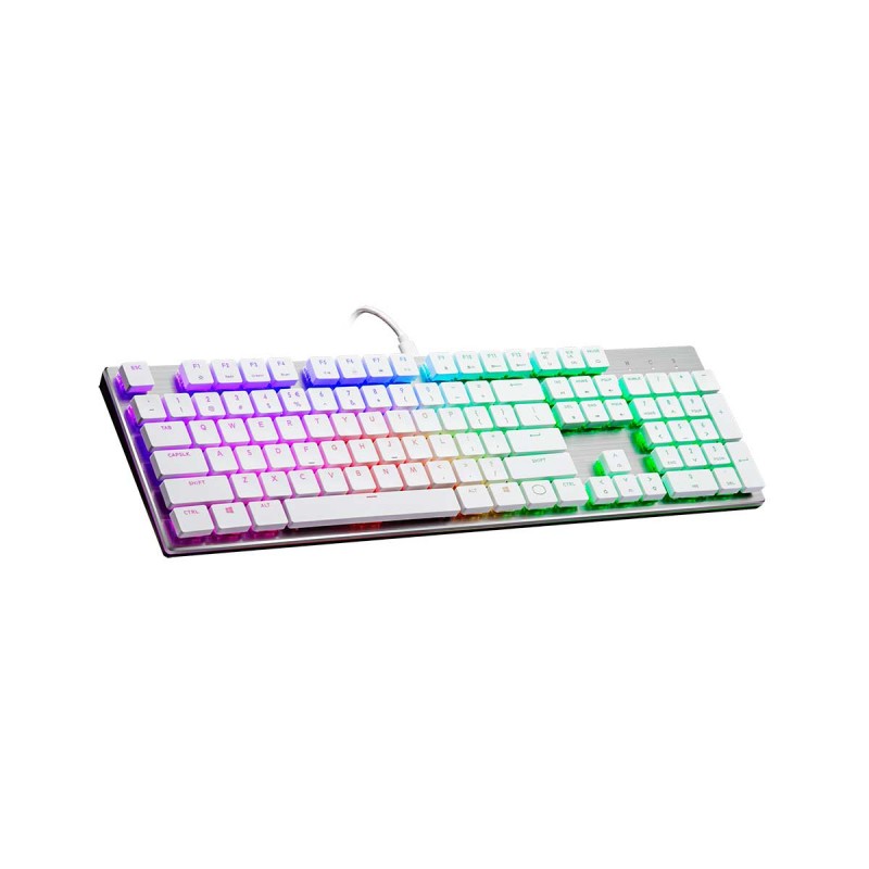 Cooler Master SK650 White Limited Edition Low Profile RGB Mechanical ...