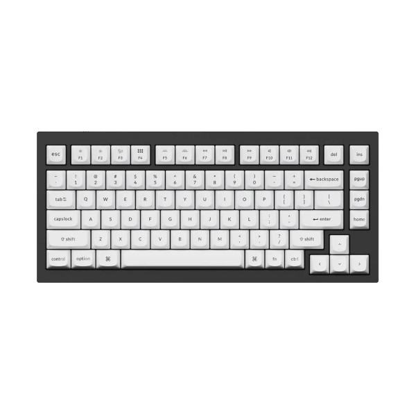 Keychron OSA Profile Double Shot PBT Keycap Set — Black on White — Best ...
