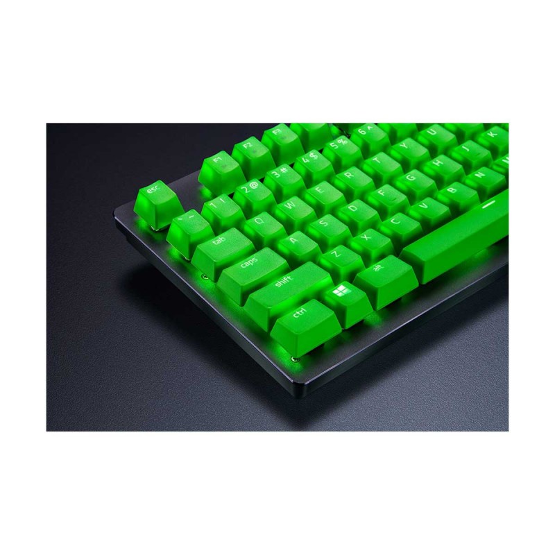 Razer PBT Double-Shot Keycap Kit, 120 Keys — Razer Green — Best Deals ...