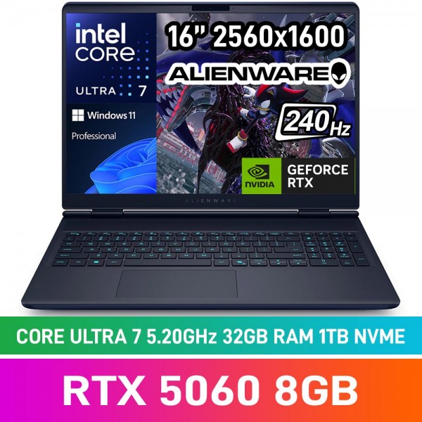 Alienware 16X AURORA AC16251_ARLHX_008 Laptop — Core Ultra 7 255HX / 16 ...