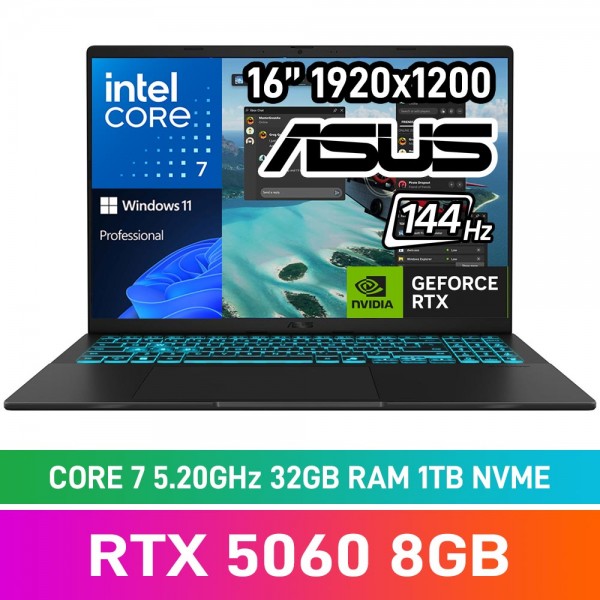 ASUS V16 V3607 V3607VM-I73210B0X Laptop — Intel Core 7 240H / 16" WUXGA ...