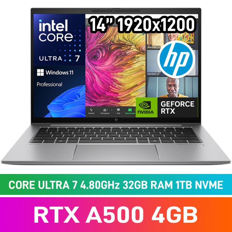 HP ZBook Firefly 14 G11 5G3Z7ES Laptop — Core Ultra 7 155H / 14" WUXGA / 32GB DDR5 / NVIDIA RTX ...