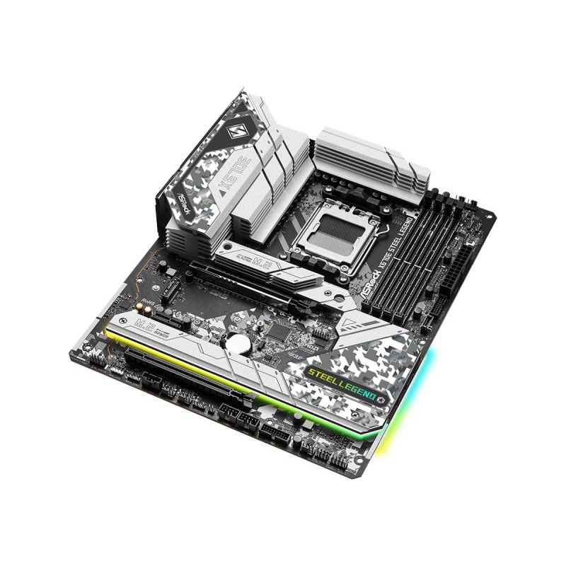 ASRock X670E Steel Legend with Wi-Fi, AMD X670 Chipset, Socket AM5, ATX ...