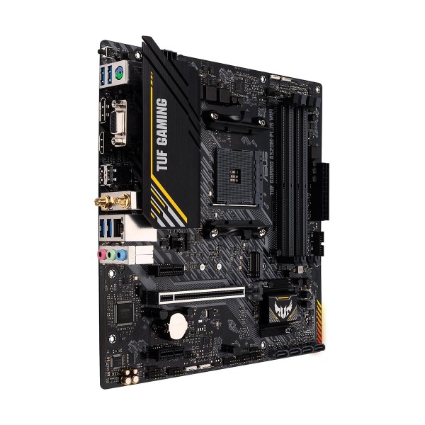 ASUS TUF GAMING A520M-PLUS WIFI, AMD A520 Chipset, Socket AM4, DDR4 ...