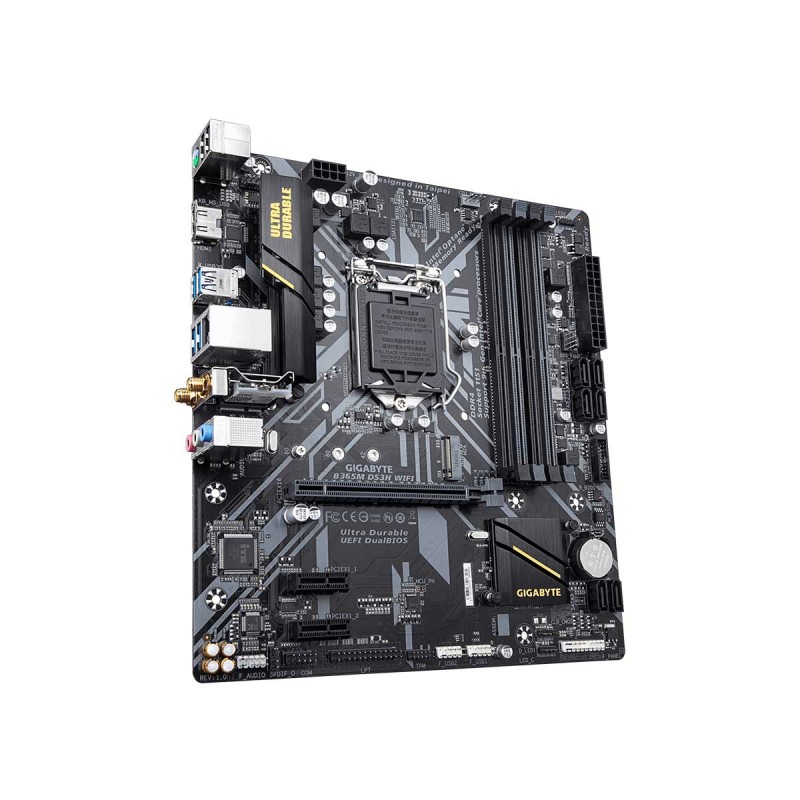 Gigabyte B365M DS3H WIFI, Intel B365 Chipset, LGA1151, Micro ATX ...