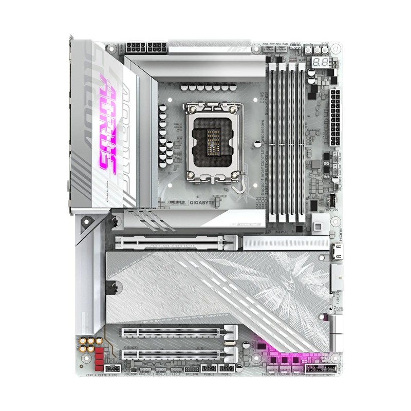 Gigabyte Z890 AORUS ELITE X ICE, Intel Z890 Chipset, LGA1851, DDR5, ATX ...
