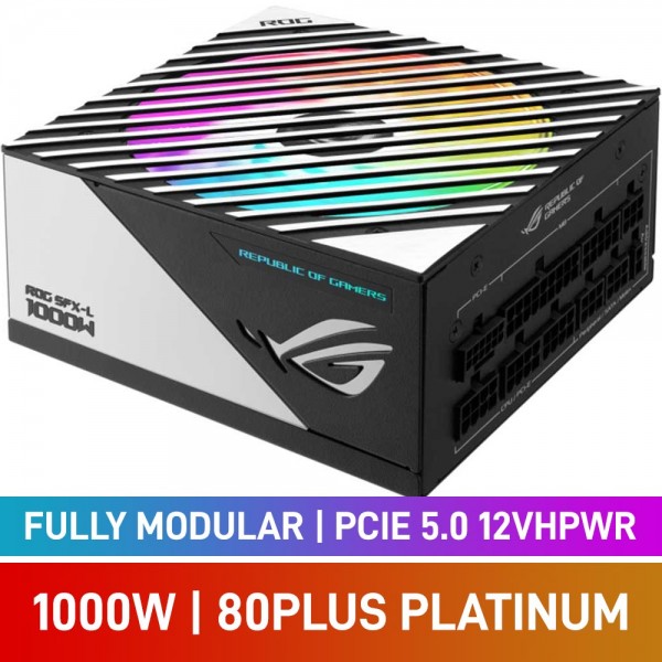 ASUS ROG LOKI SFX-L Series 80 PLUS Platinum Fully Modular ARGB PCIe 5.0 ...