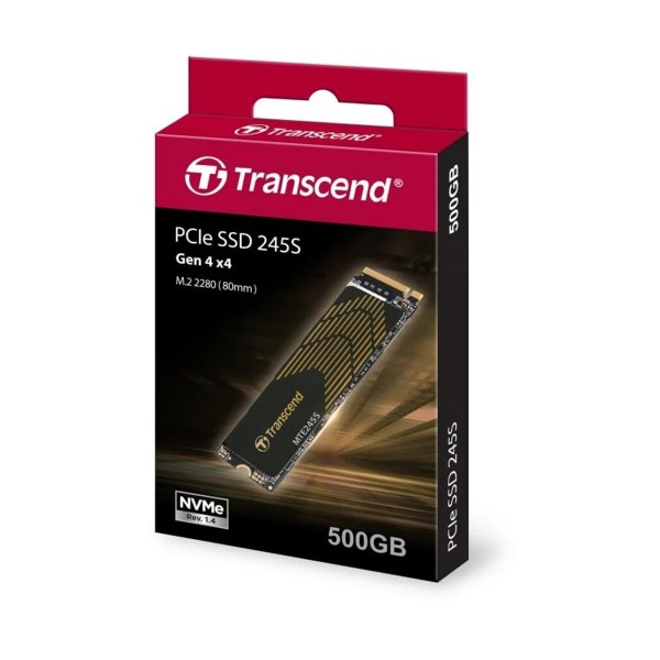 Transcend PCIe SSD 245S PCIe Gen4x4 M.2 2280 NVMe SSD — 500GB — Best ...